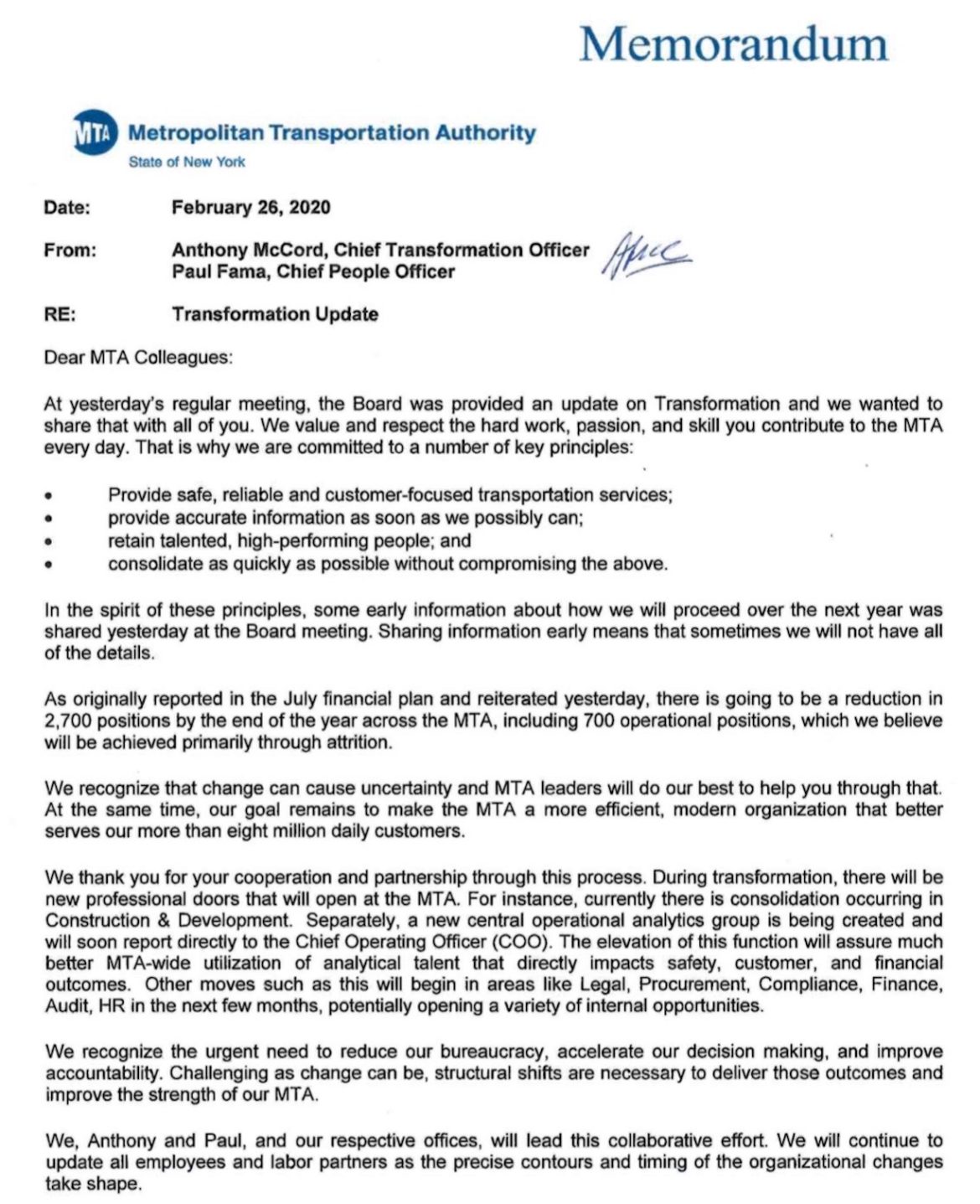 What Andy Byford showed New York and where it all goes from here ...